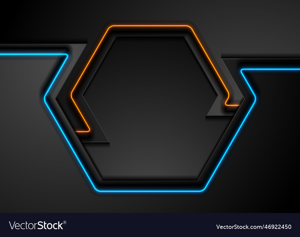 Technology abstract hexagonal background Vector Image