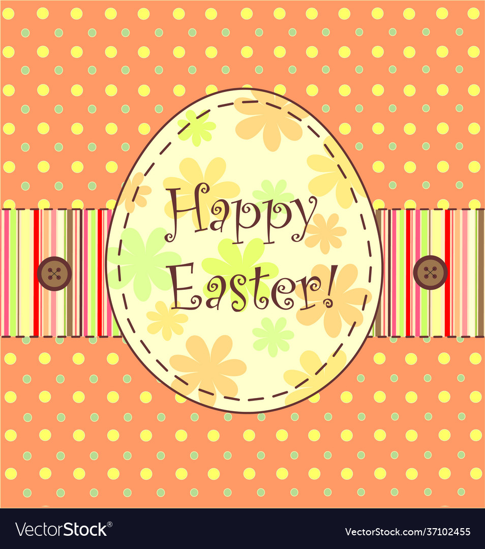 Easter label Royalty Free Vector Image - VectorStock