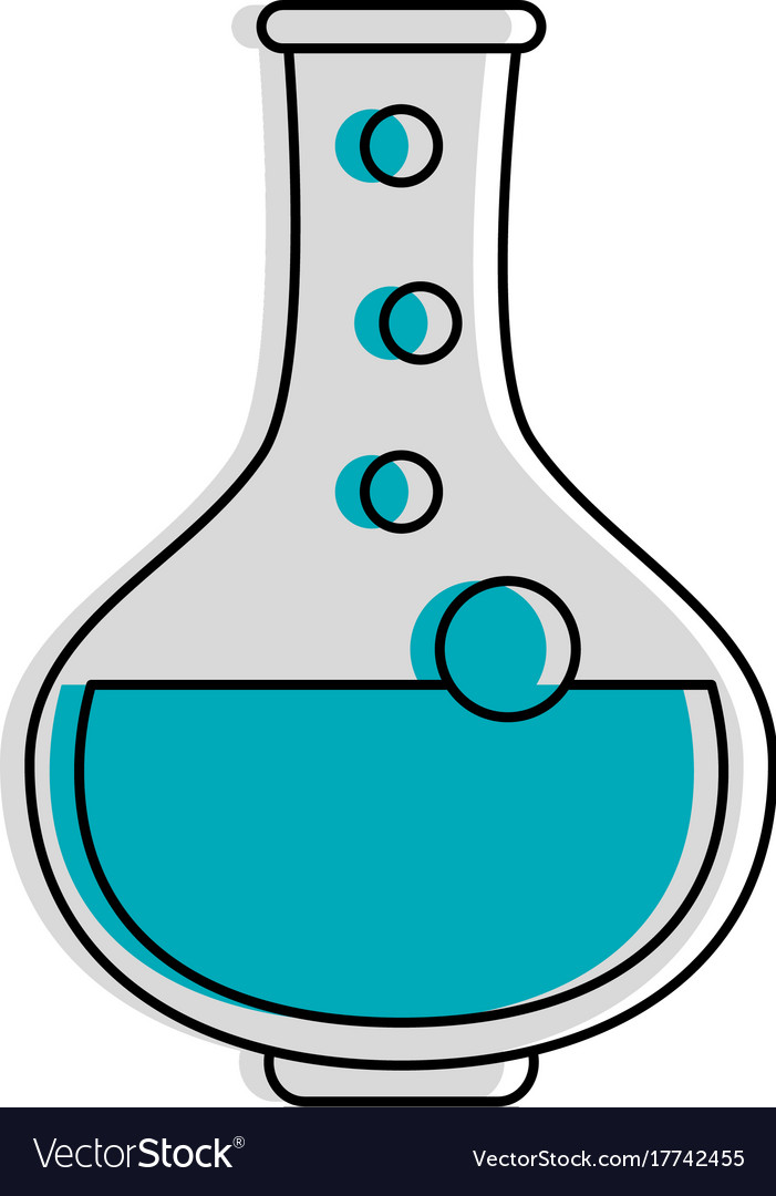 Round bottom flask icon image Royalty Free Vector Image