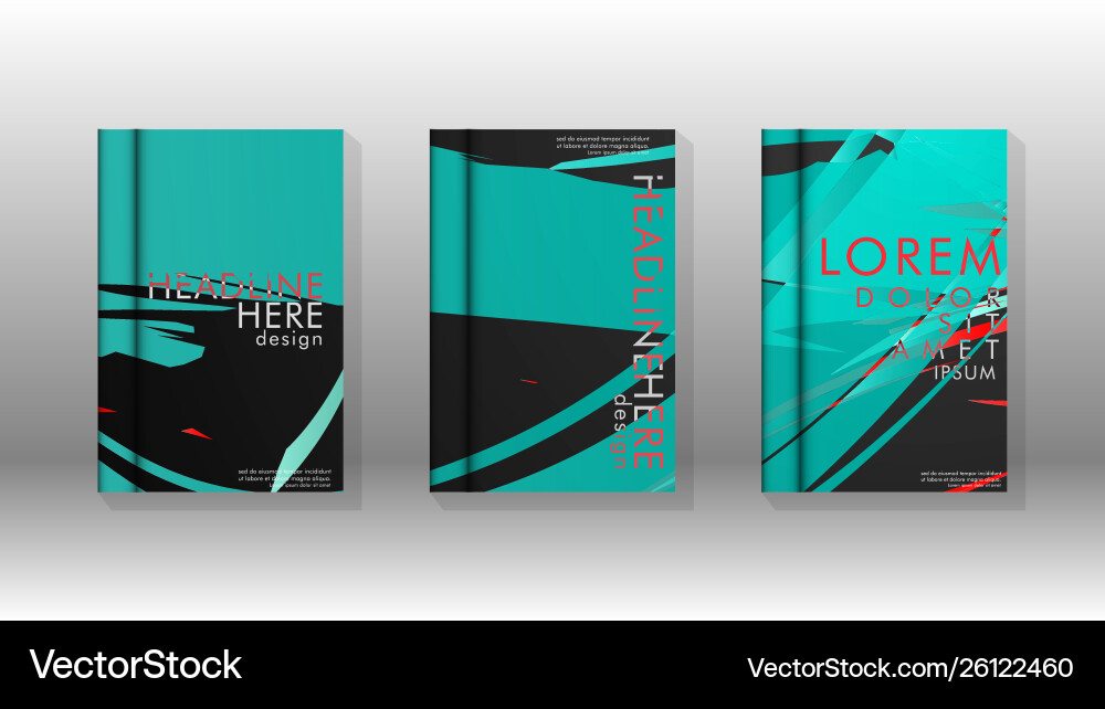 Cover book with a geometric design background Vector Image