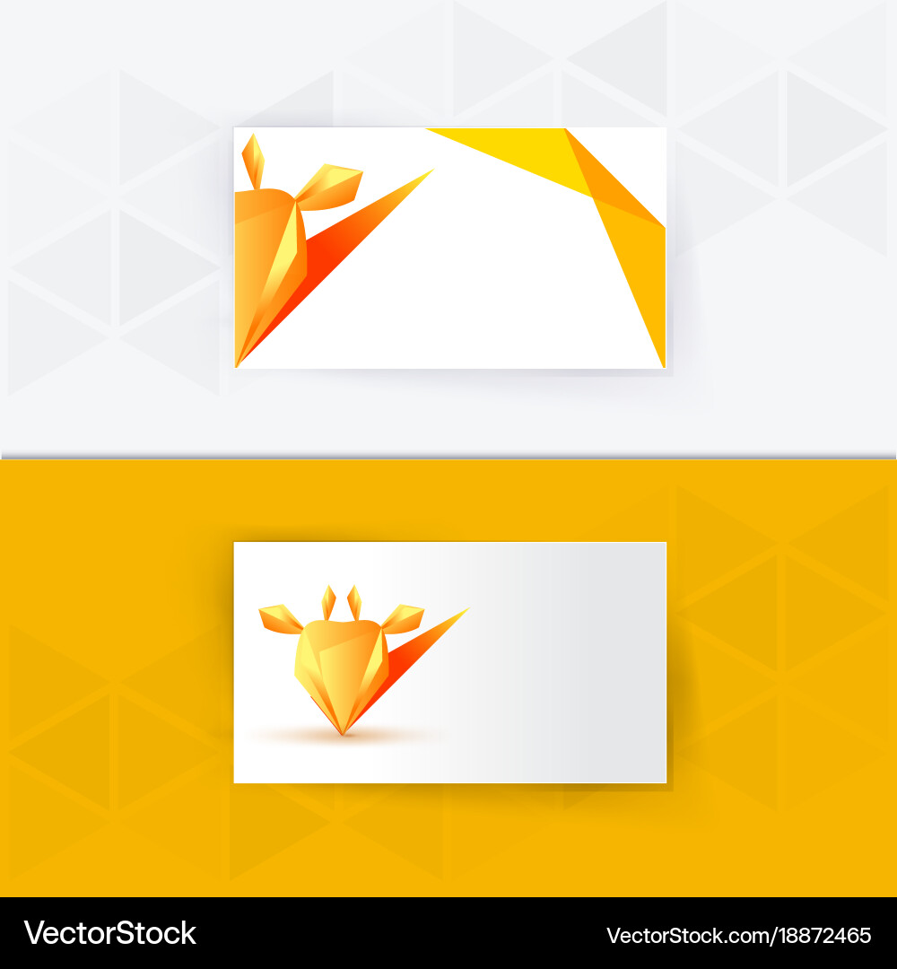 Abstract blank name card template for business Vector Image