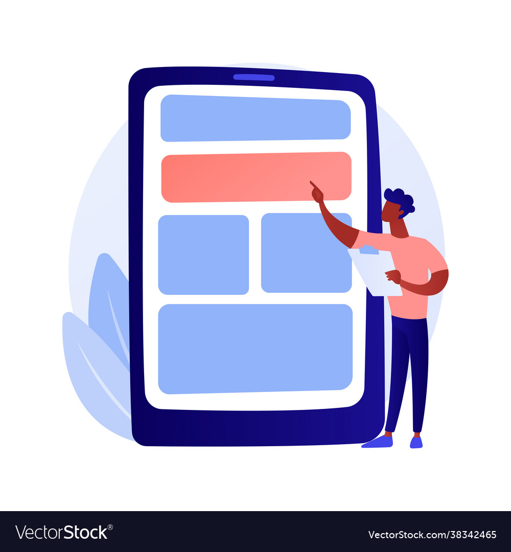 App testing and optimization concept metaphor Vector Image App testing and optimization concept metaphor Vector Image