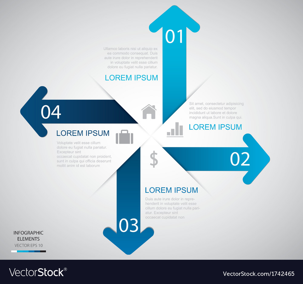 Arrow infographic Royalty Free Vector Image - VectorStock
