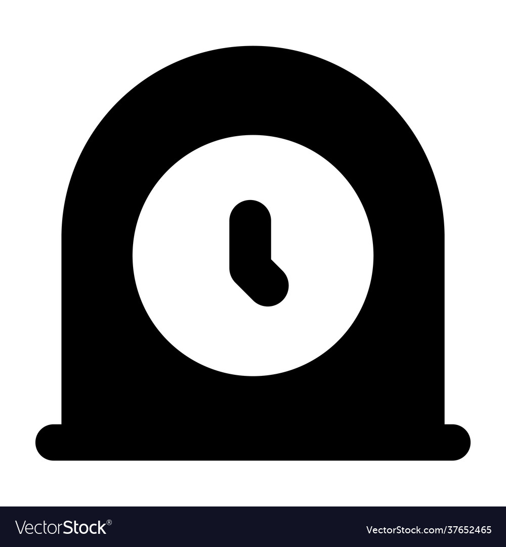 Desk clock Royalty Free Vector Image - VectorStock