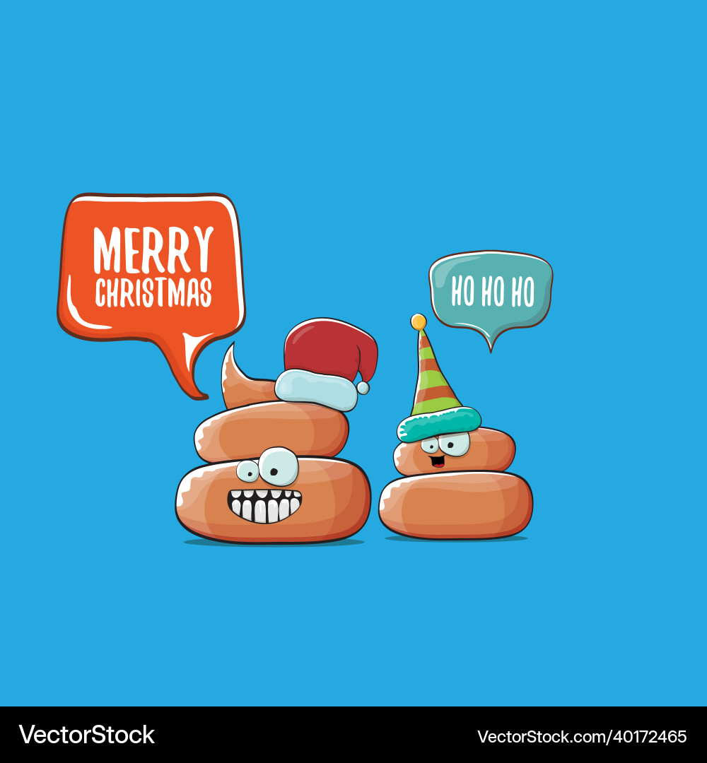 Funky christmas hand drawn greeting card Vector Image