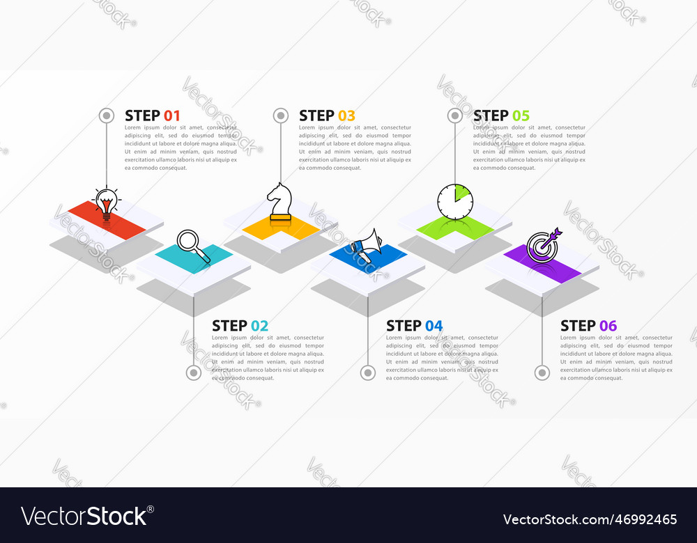 Infographic design template creative concept Vector Image