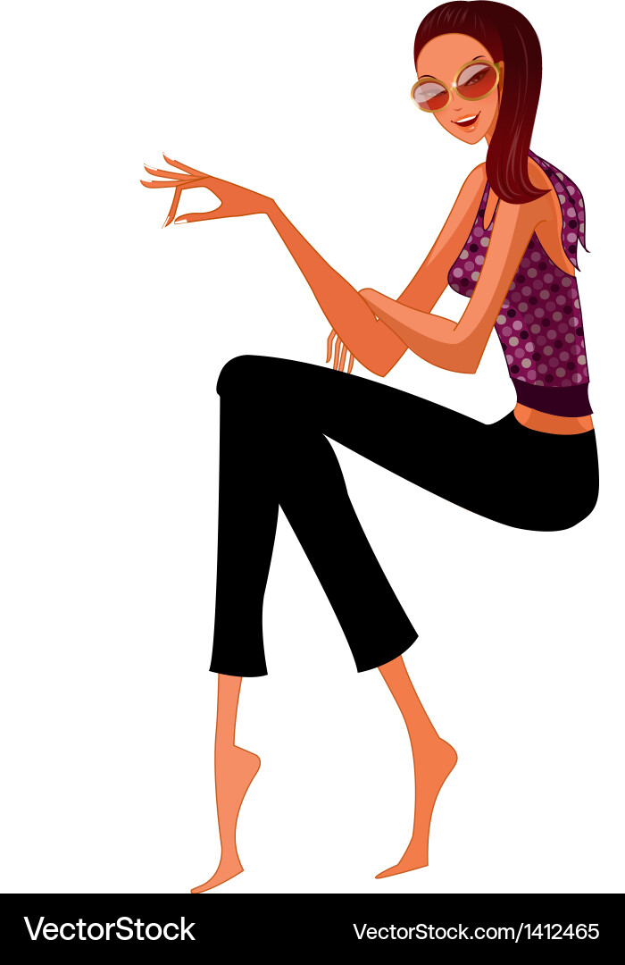 Side view of woman Royalty Free Vector Image - VectorStock