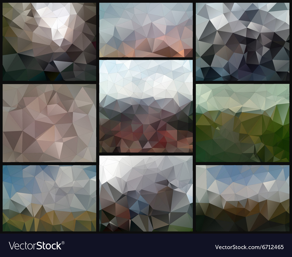 Triangle backgrounds Royalty Free Vector Image