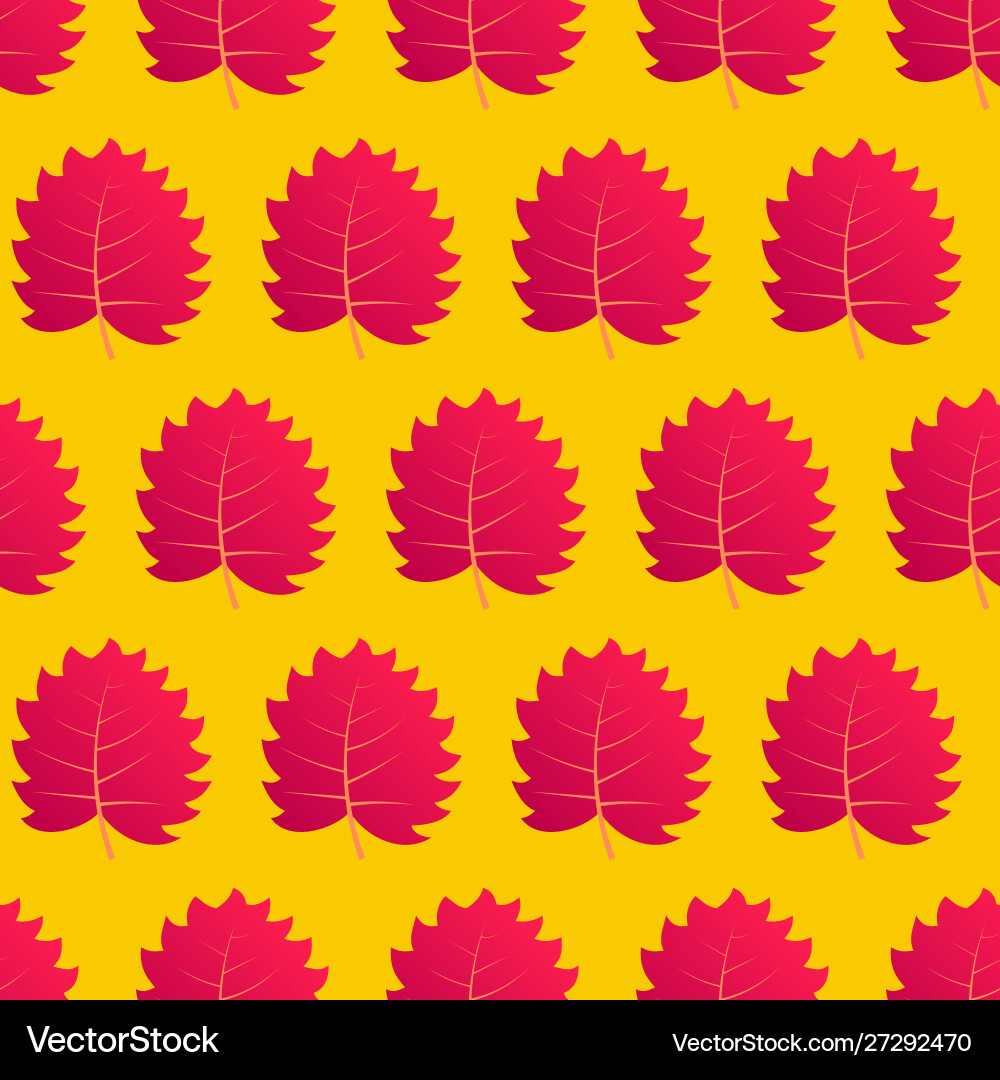 Autumn seamless background with maple leaves Vector Image