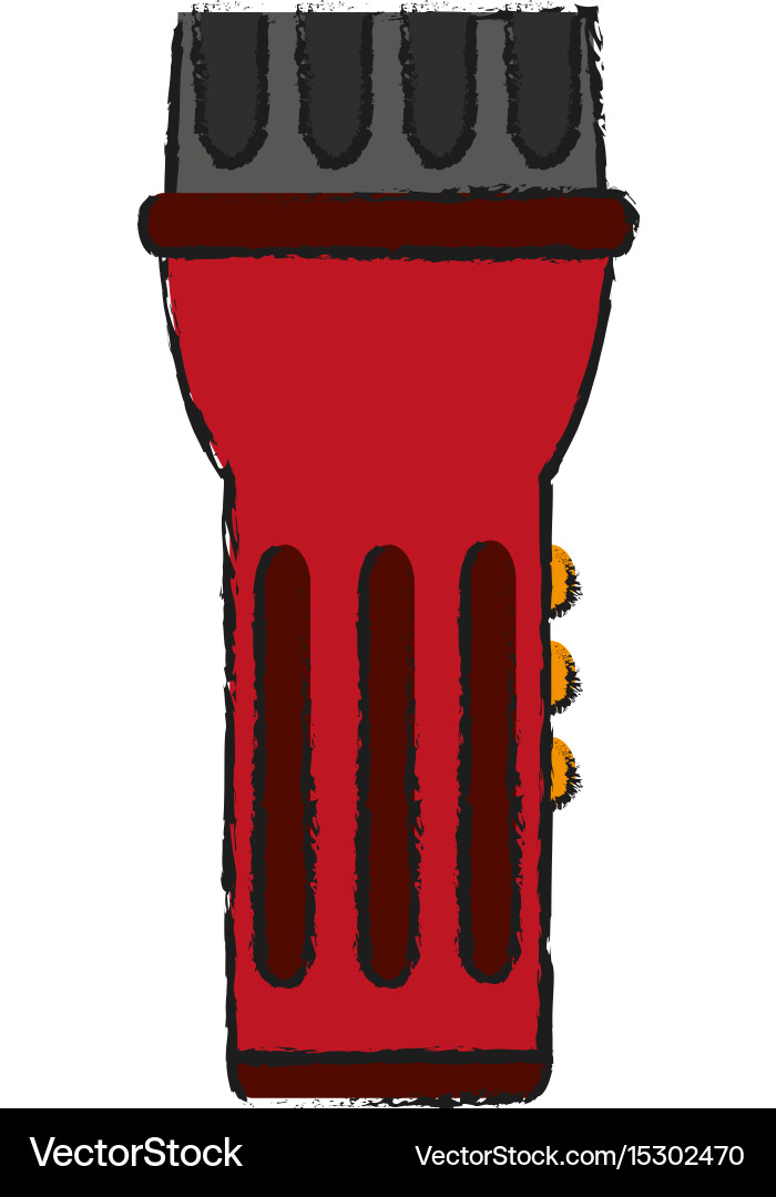 Flashlight camping icon image Royalty Free Vector Image