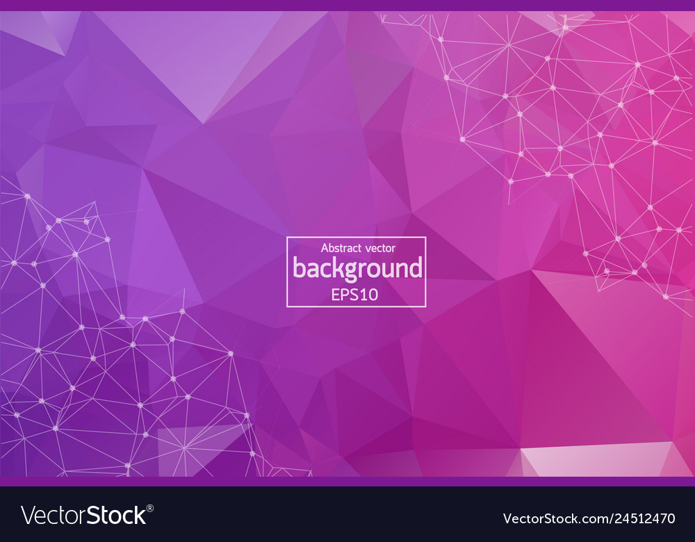 Geometric purple polygonal background molecule Vector Image Geometric purple polygonal background molecule Vector Image