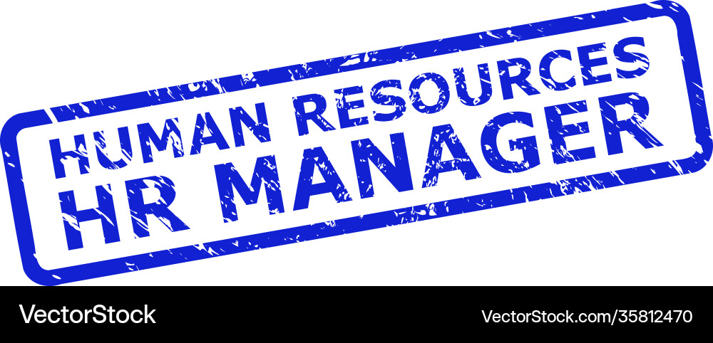 Human resources hr manager watermark with unclean Vector Image