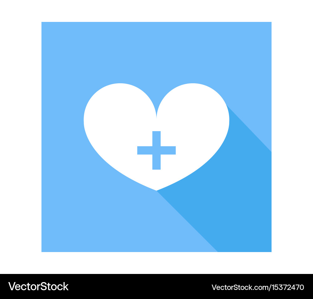 Medical heart icon Royalty Free Vector Image - VectorStock