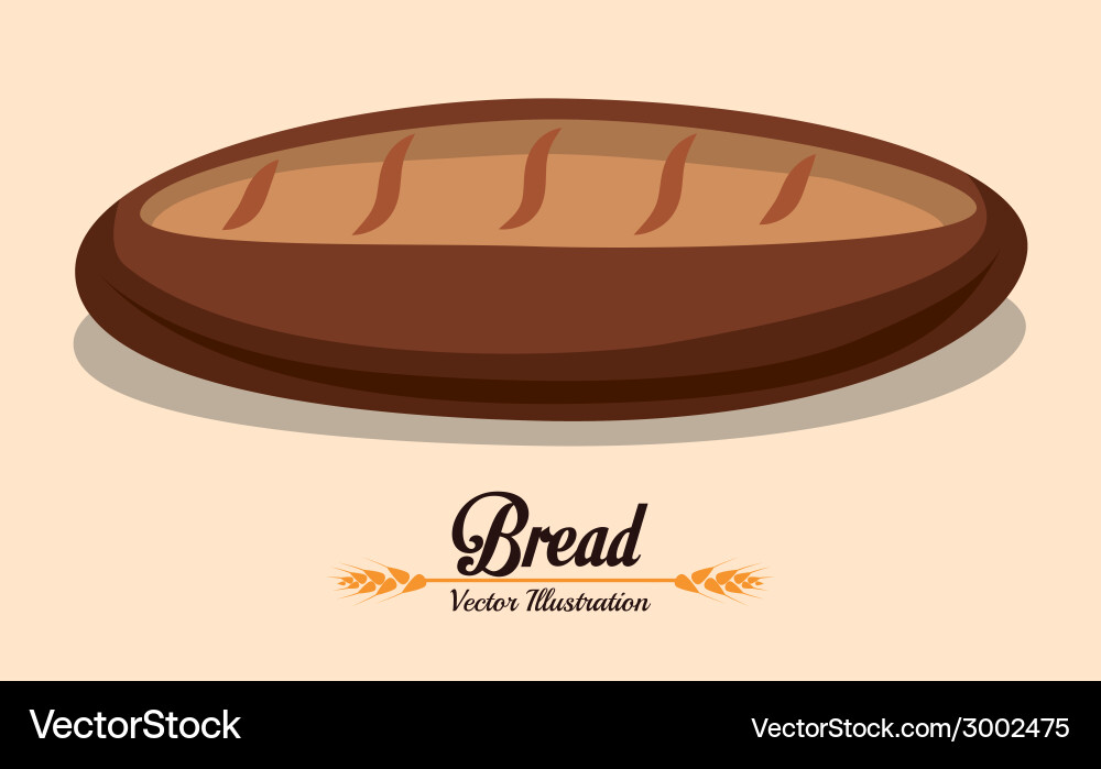 Bakery design over beige background Royalty Free Vector