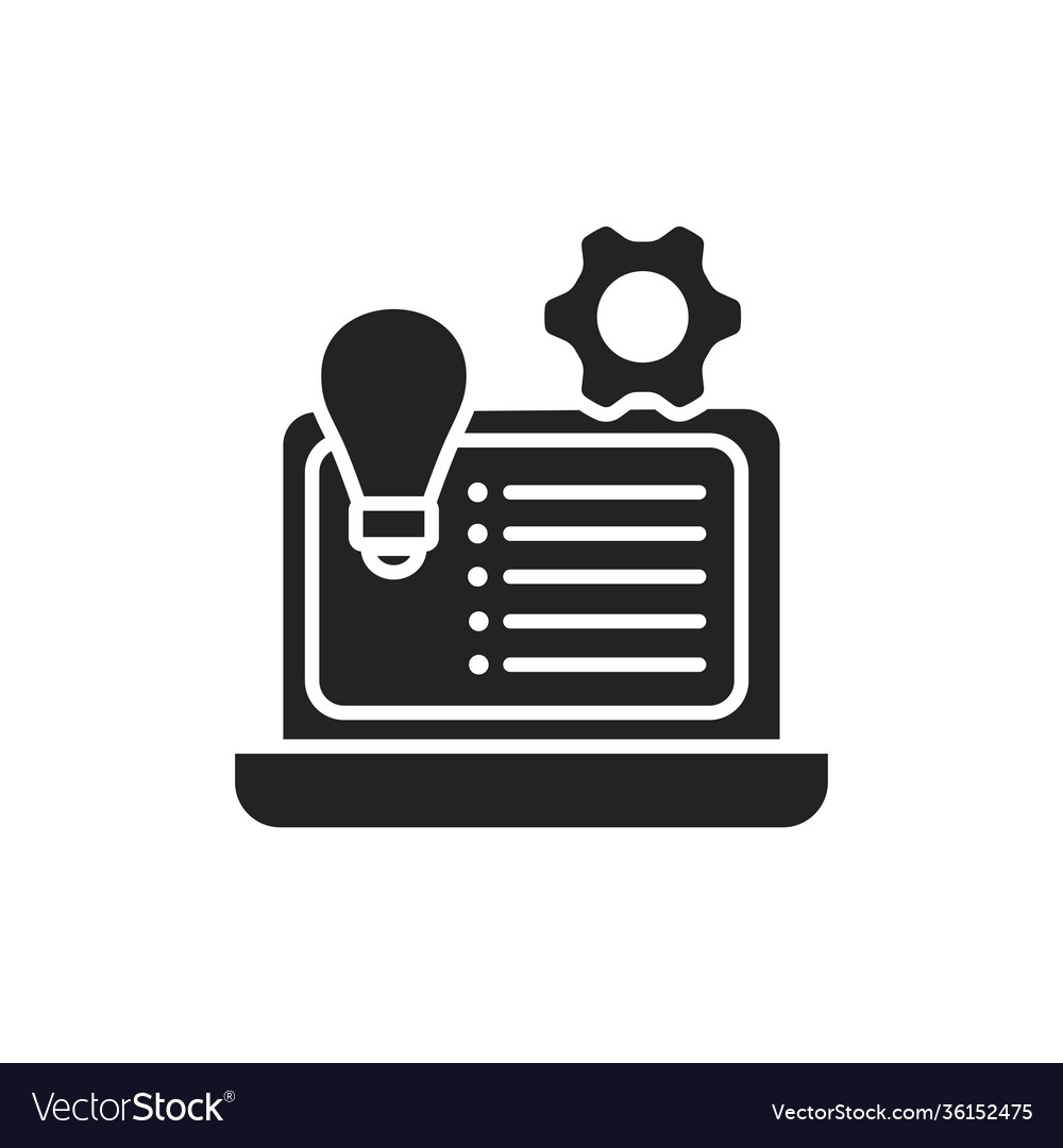 Development concept event glyph black icon event Vector Image