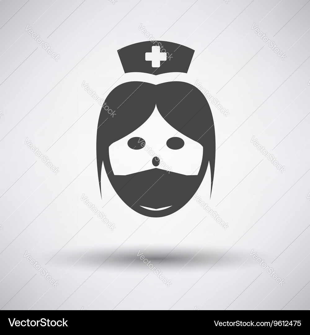 Nurse head icon Royalty Free Vector Image - VectorStock