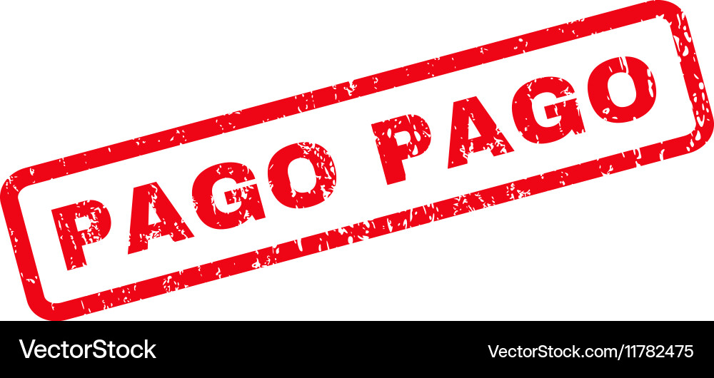 Pago Pago Rubber Stamp Royalty Free Vector Image