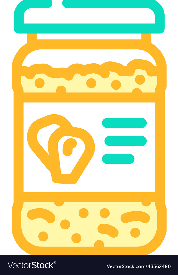 Canned Corn Color Icon Royalty Free Vector Image