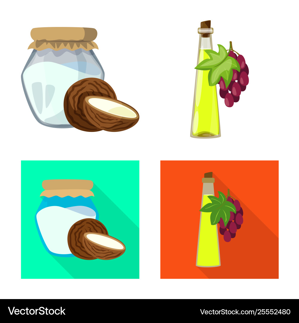 Design healthy and vegetable sign Royalty Free Vector Image