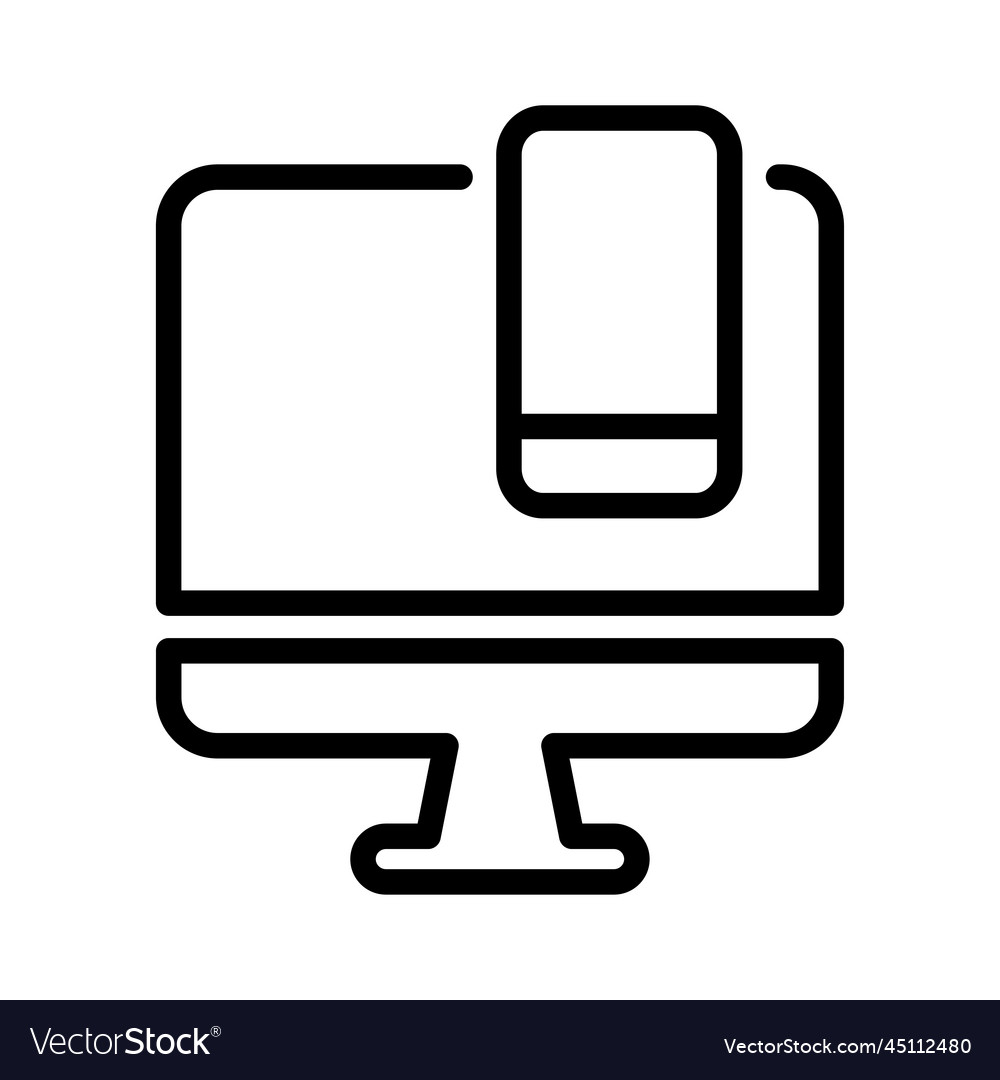 Devise responsive icon Royalty Free Vector Image