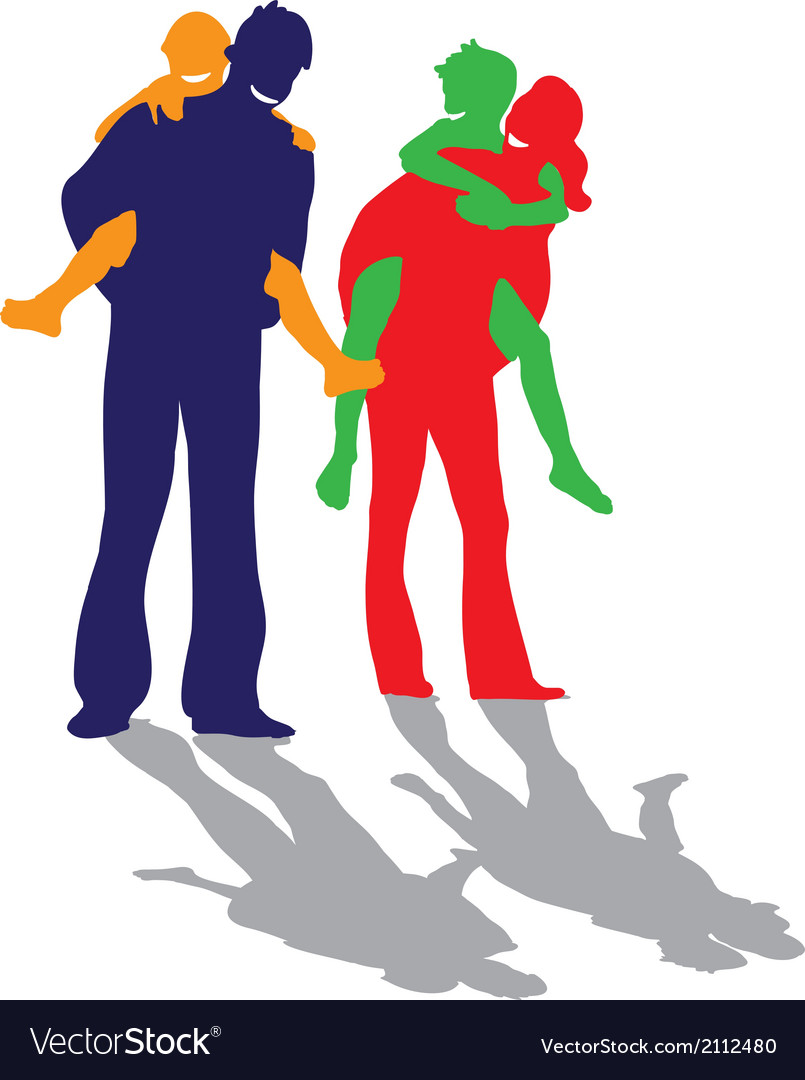 Happy family Royalty Free Vector Image - VectorStock