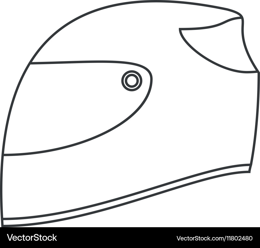 Isolated helmet of formula racing concept Vector Image