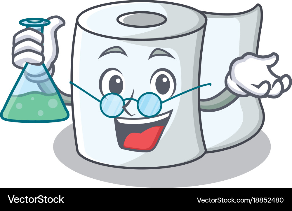 Professor tissue character cartoon style Vector Image
