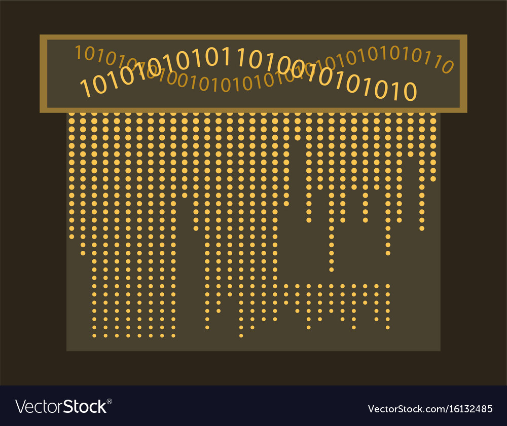Abstract technology background binary computer Vector Image Abstract technology background binary computer Vector Image
