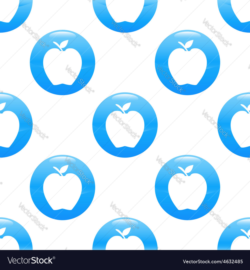 Apple sign pattern Royalty Free Vector Image - VectorStock