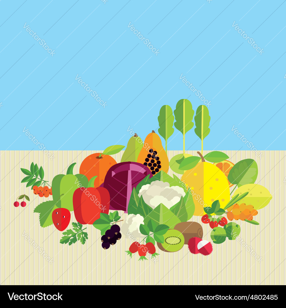 Basics of healthy nutrition Royalty Free Vector Image