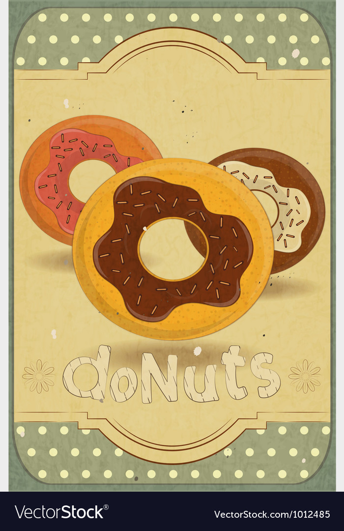 Donuts Royalty Free Vector Image - VectorStock