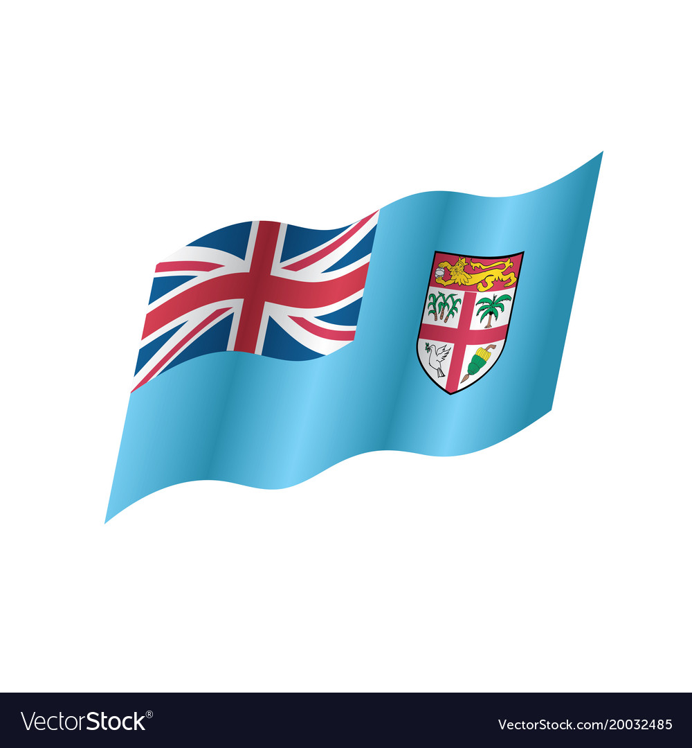 Fiji flag Royalty Free Vector Image - VectorStock