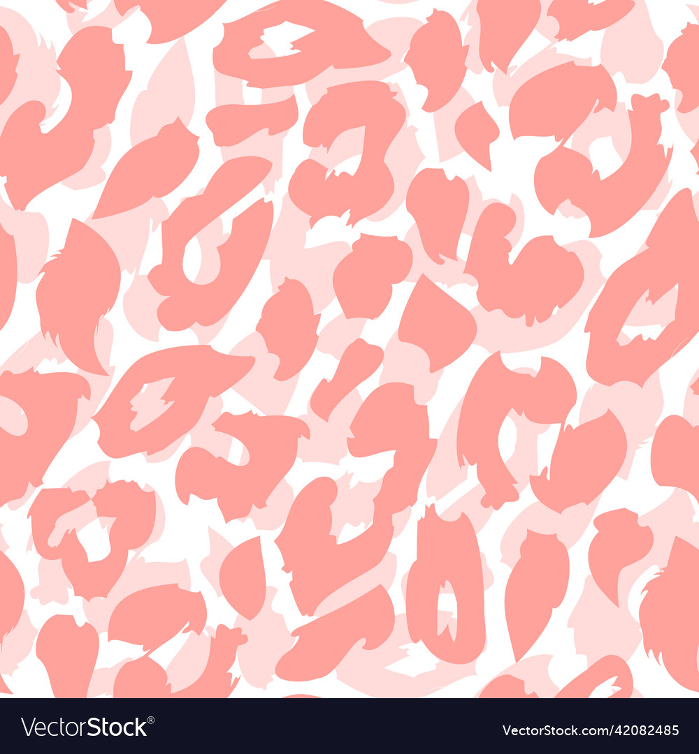 Leopard print pattern repeating seamless Vector Image