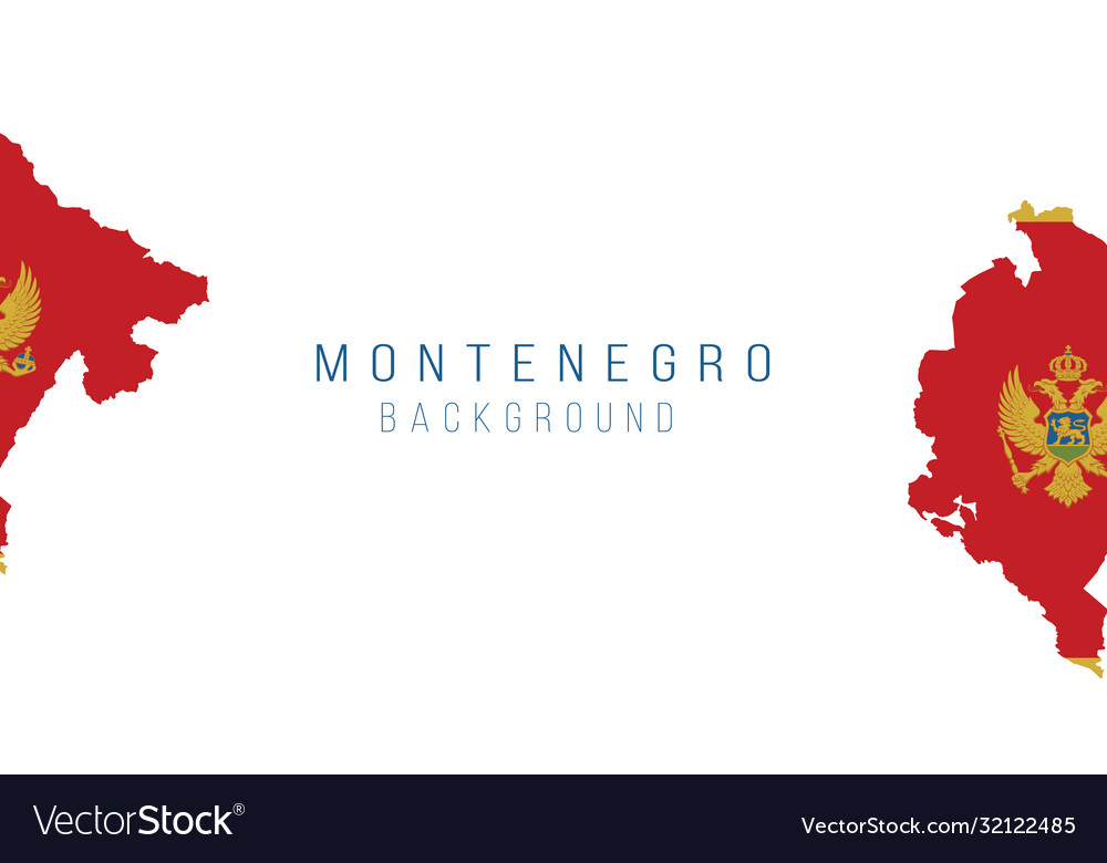 Montenegro Flag Map