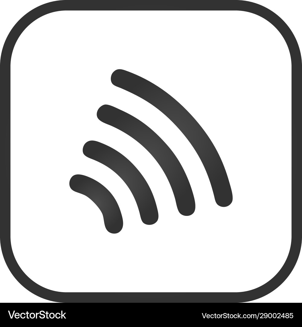 Nfc payment pos terminal confirms contactless Vector Image