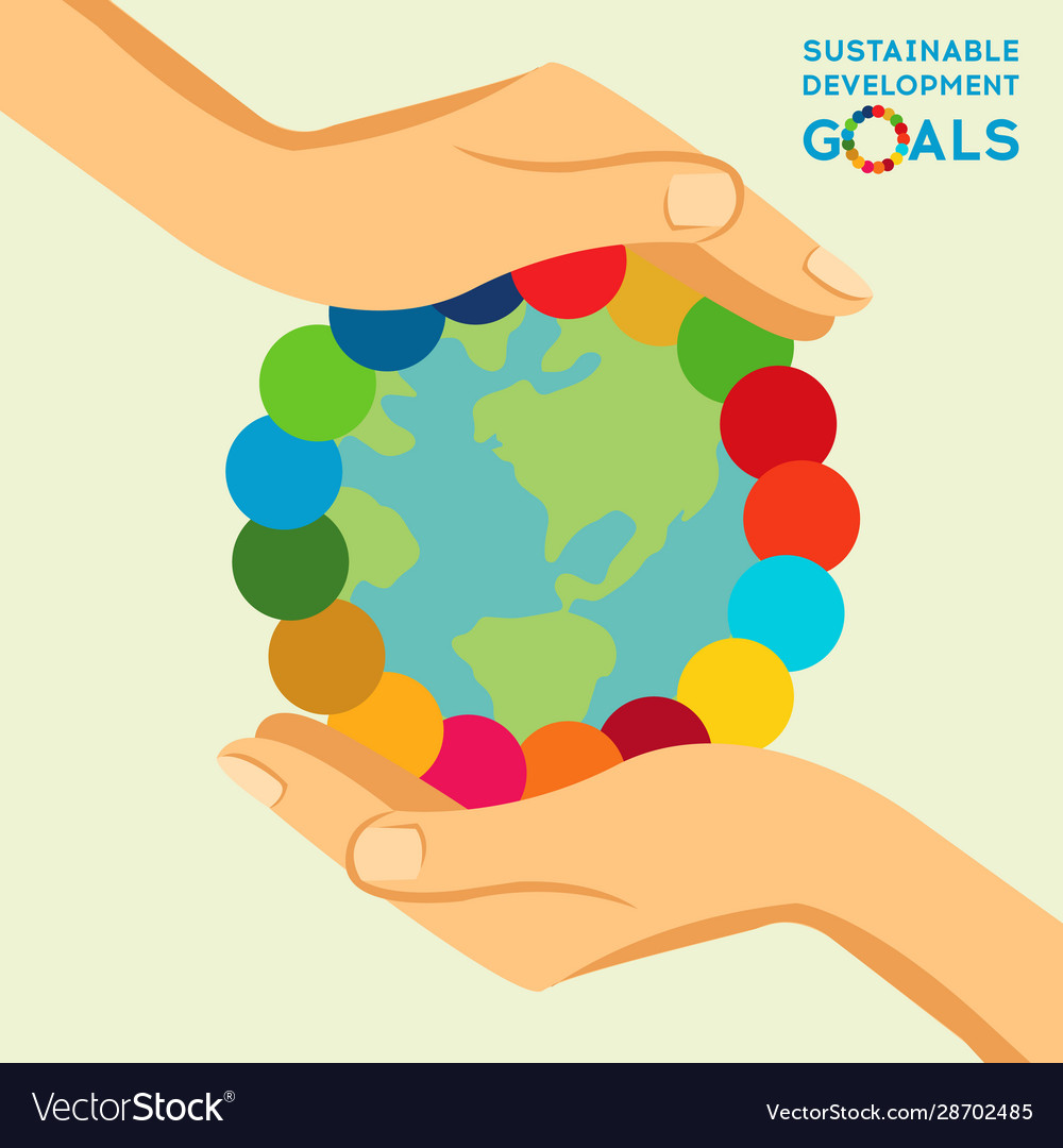 Sustainable development global goals corporate Vector Image Sustainable development global goals corporate Vector Image