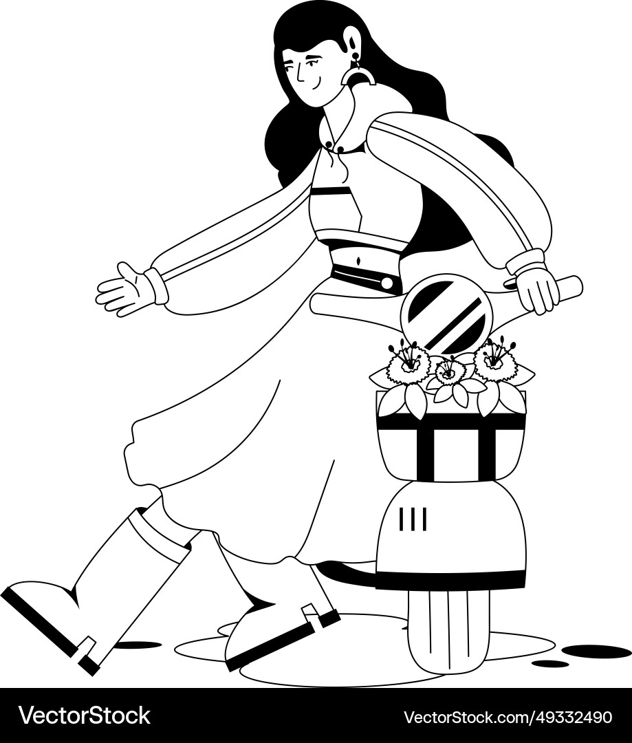 Bike rider Royalty Free Vector Image - VectorStock