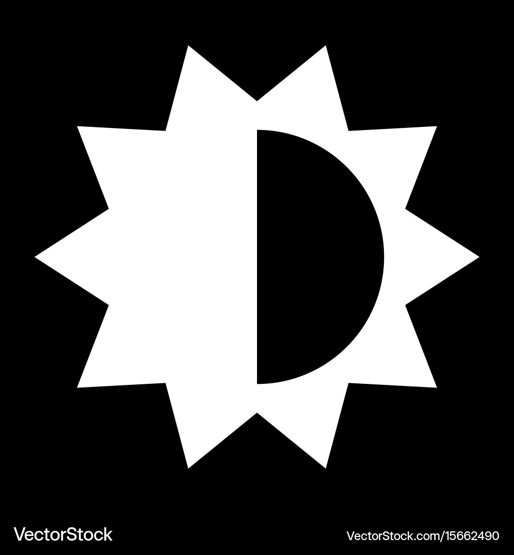 Brightness and contrast setting the white color Vector Image
