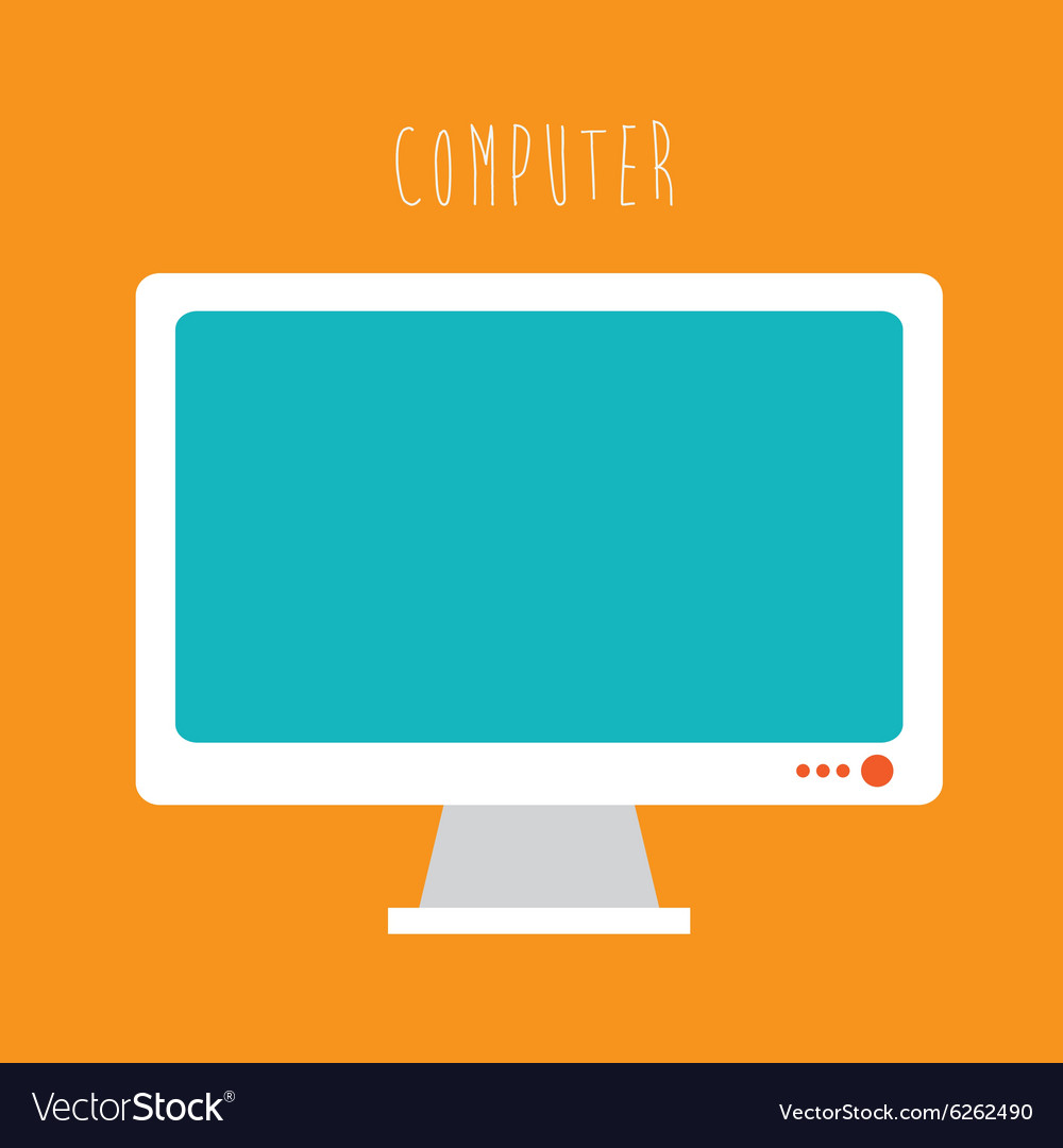 Computer screen Royalty Free Vector Image - VectorStock
