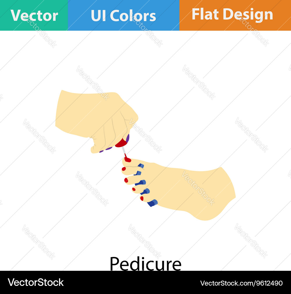 Pedicure icon Royalty Free Vector Image - VectorStock