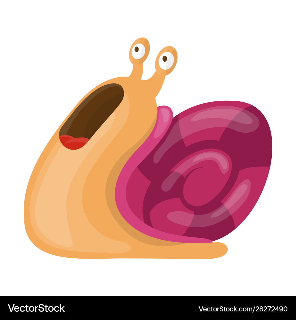 Snail iconcartoon icon isolated Royalty Free Vector Image