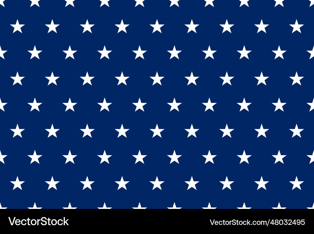 Blue patriotic usa flag seamless pattern with Vector Image