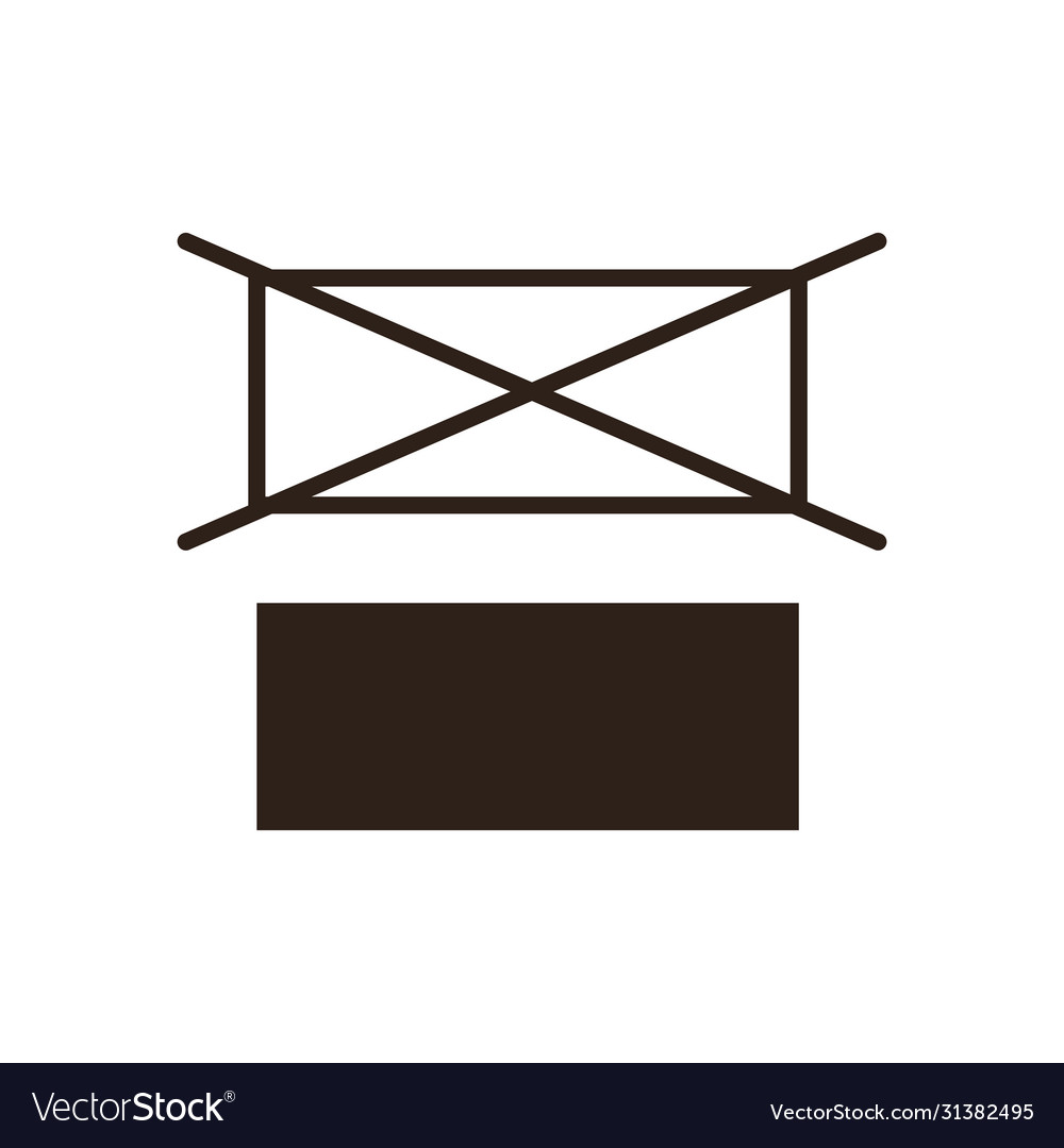 Do not stack flat style icon design Royalty Free Vector