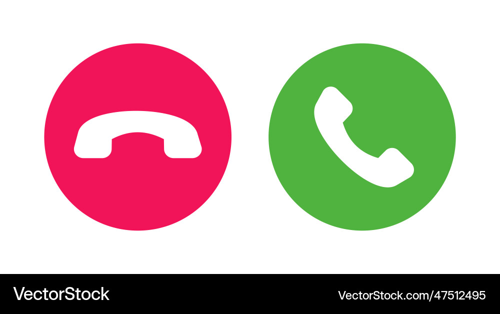 Phone handset icon isolated on white background Vector Image