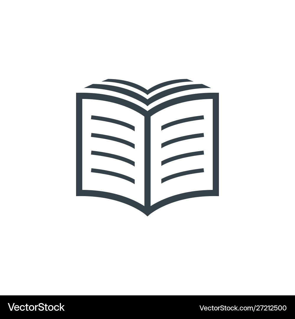 Book concept logotype template design business Vector Image