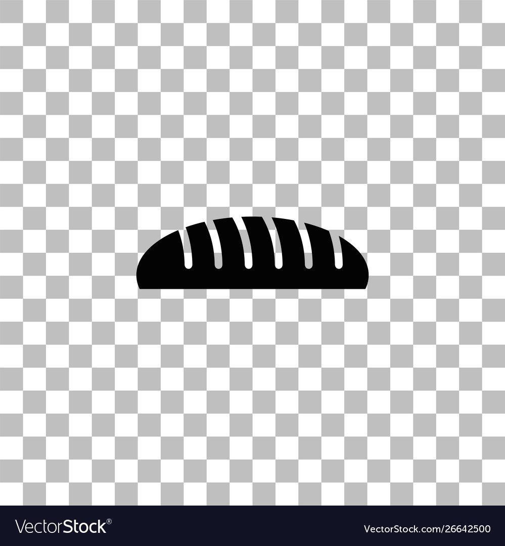 Bread icon flat Royalty Free Vector Image - VectorStock