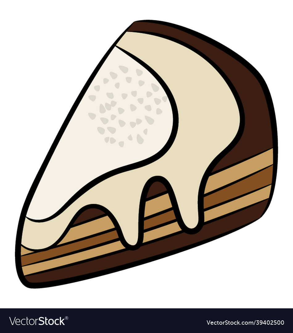 Cake slice Royalty Free Vector Image - VectorStock