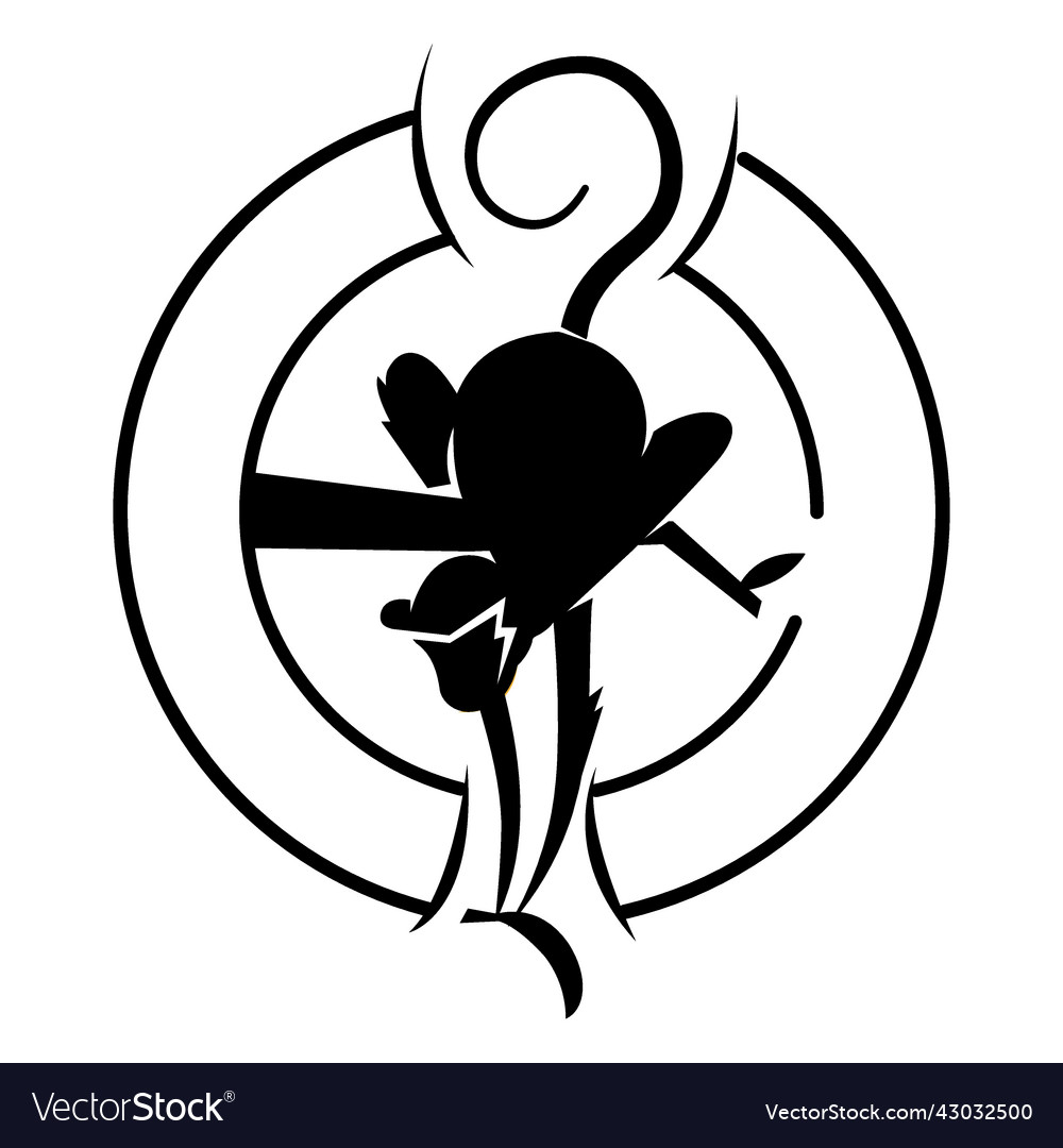 Circle monkey logo Royalty Free Vector Image - VectorStock