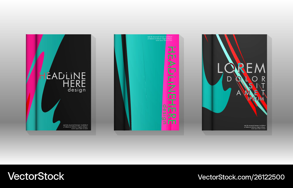 Cover book with a geometric design background Vector Image