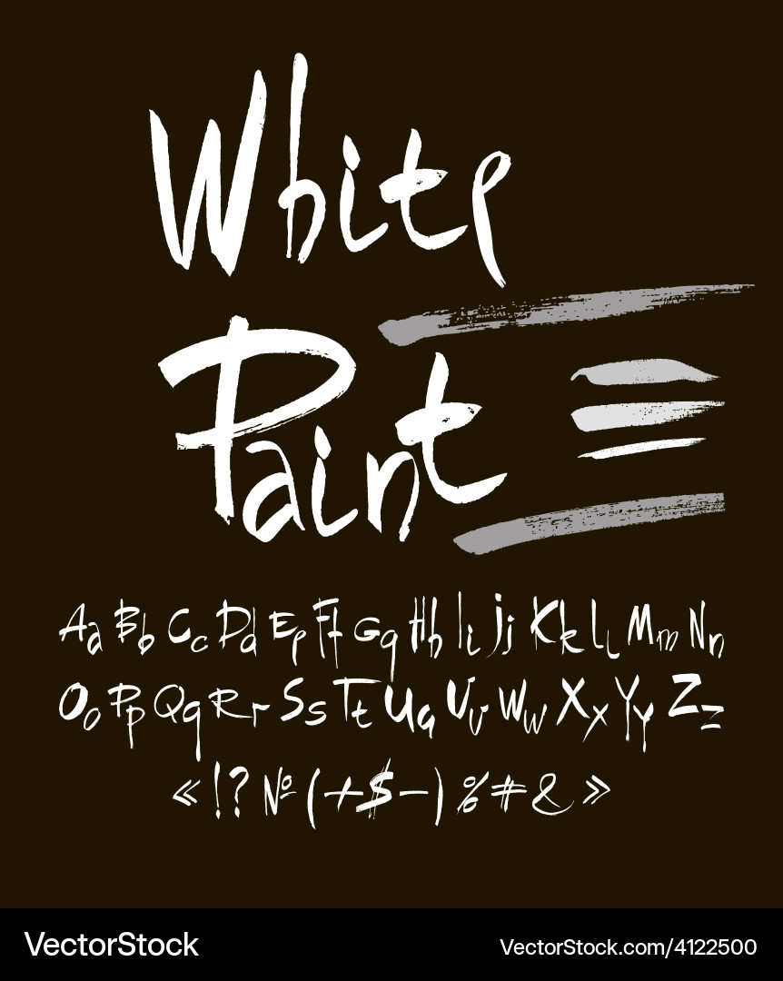 Hand drawn alphabet in retro style abc for your Vector Image